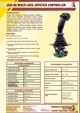 Jotystic Controllers Crane Control Gears Components Manufacturers